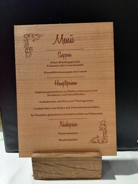 Steinershop - Tisch -/ Menükartenständer